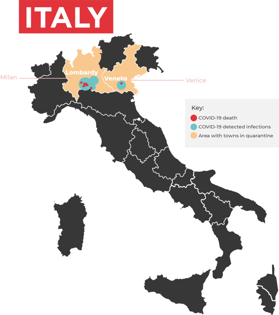 Virus cluster in Italy impacts the flow of products - Uniserve Group